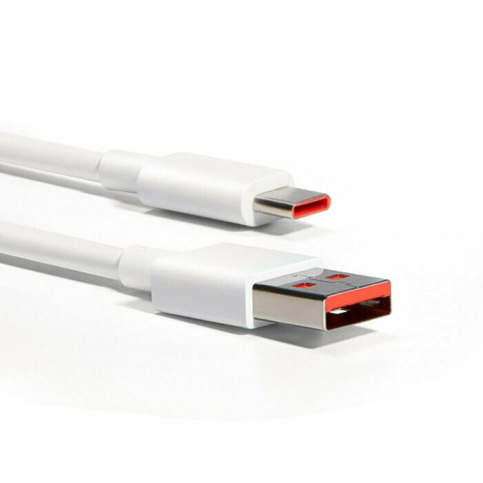 Кабель USB Xiaomi 6A Type-C Fast Charging Data Cable, белый
