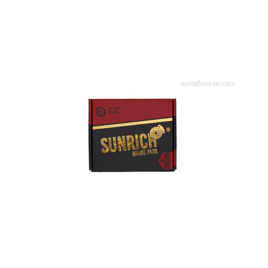 SUNRICH SR079201 Колодка тормозная зад AUDI A3, TT 13 к-т 4шт (Sunrich)