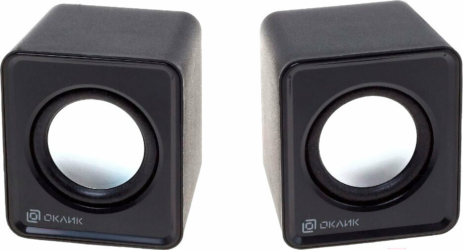 Колонки OK-331 2.0 черный 6Вт