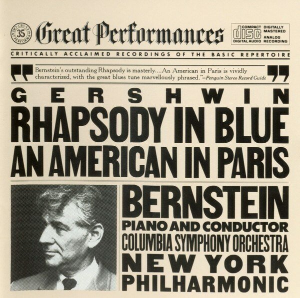 Компакт-диск Warner Leonard Bernstein – Gershwin: Rhapsody In Blue / An American In Paris