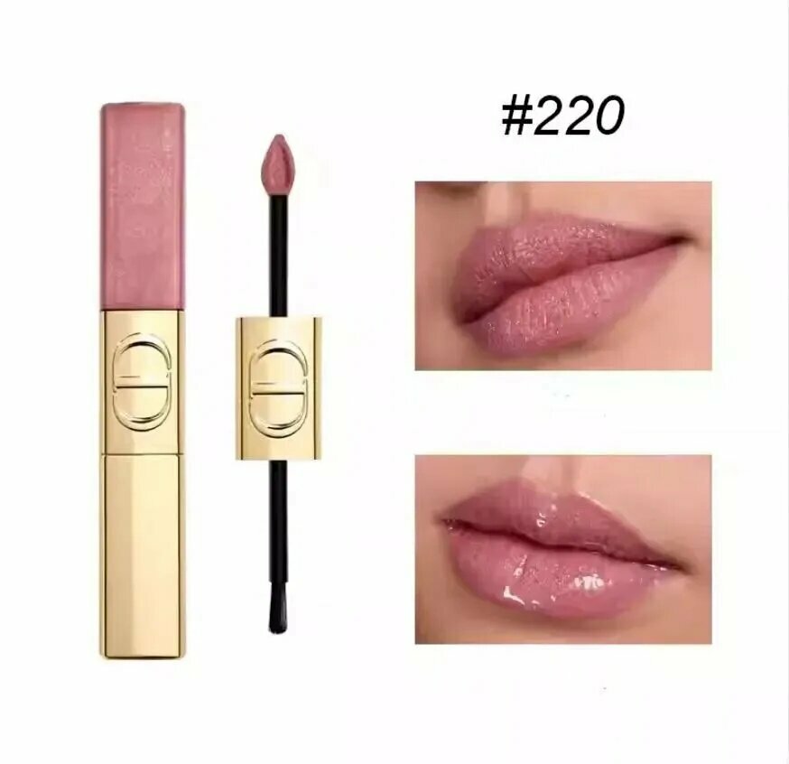 Двусторонняя сияющая и матовая жидкая помада ROUGE SEQUIN LIQUID DUO 11ml - Долговременный стойкий цвет и объем