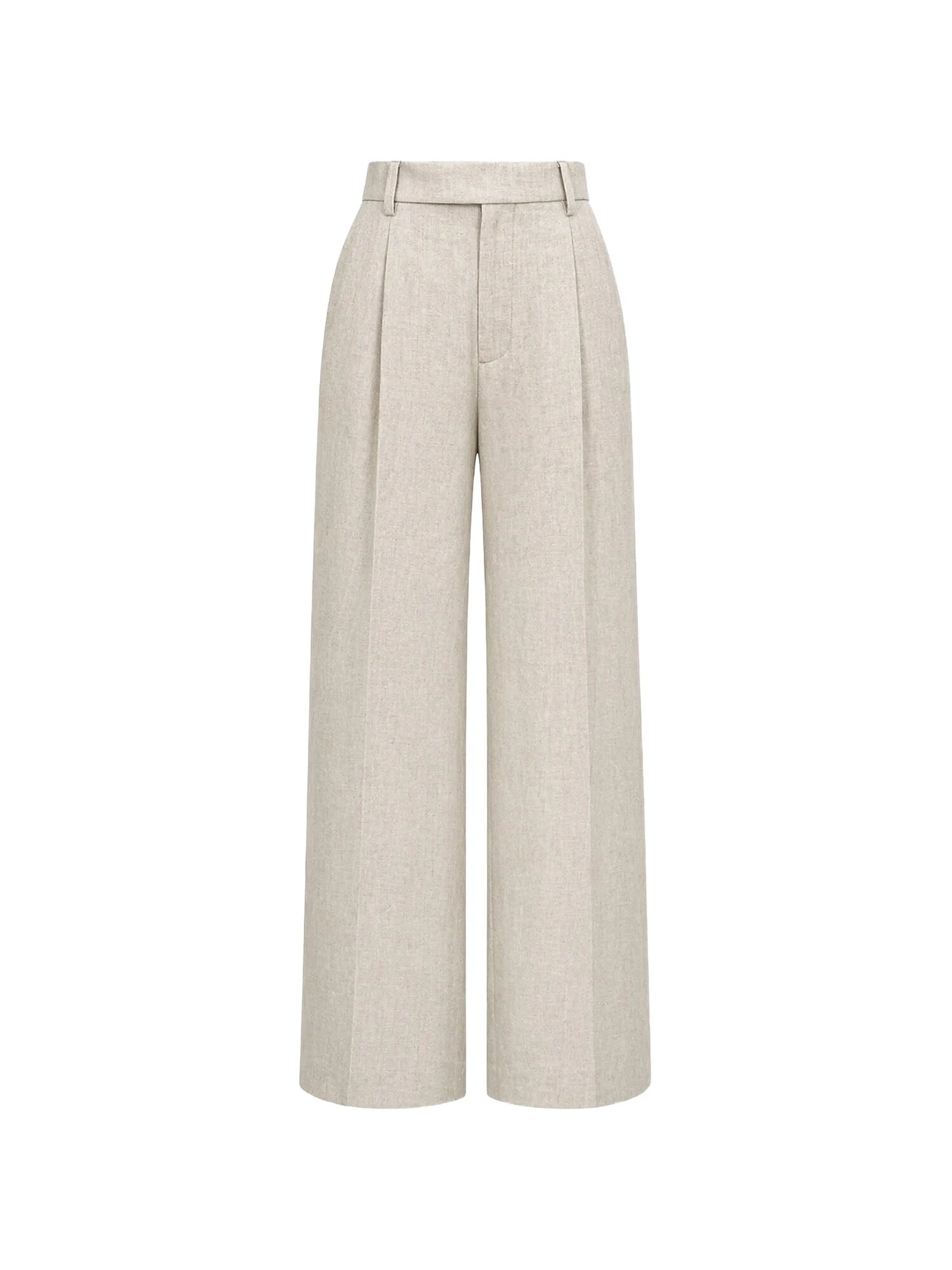 Брюки палаццо Double-pleated linen palazzo pants