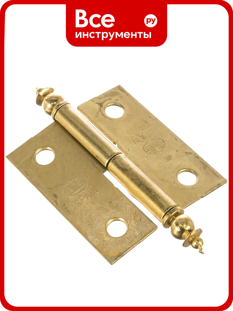 Петля Amig мод. 541-40 карточная, съем. лев. латунир 119