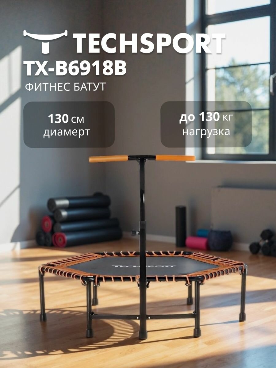 Батут Techsport TX-B6918B Black/Orange