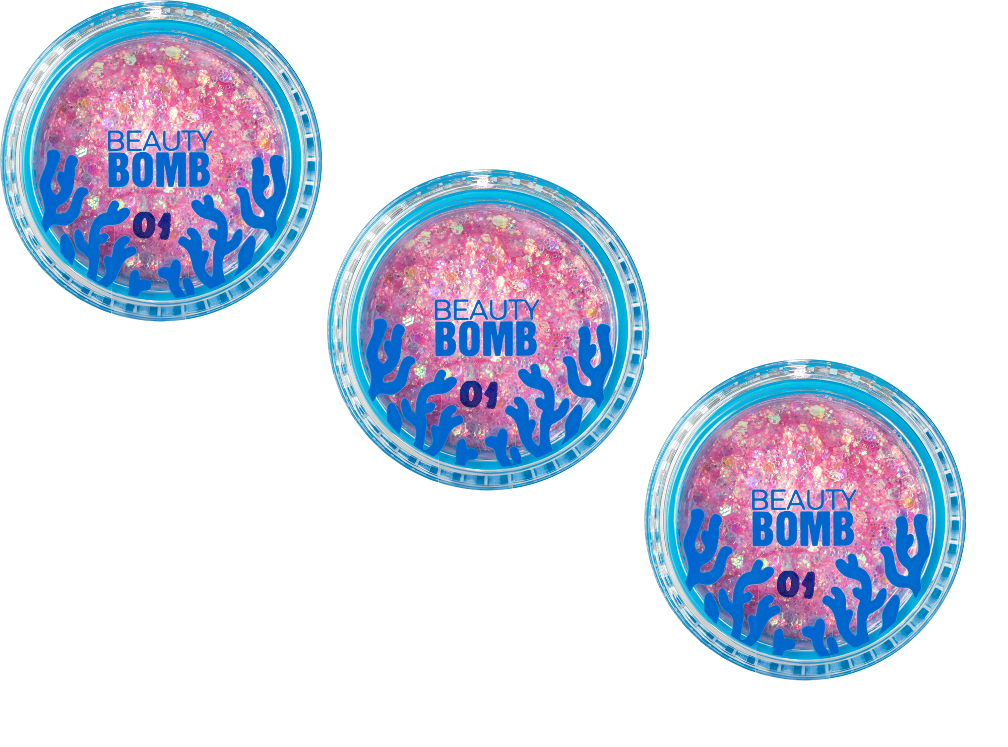 Глиттер для лица Beauty Bomb Face Glitter «Shimmy Yarr» тон 01 3шт