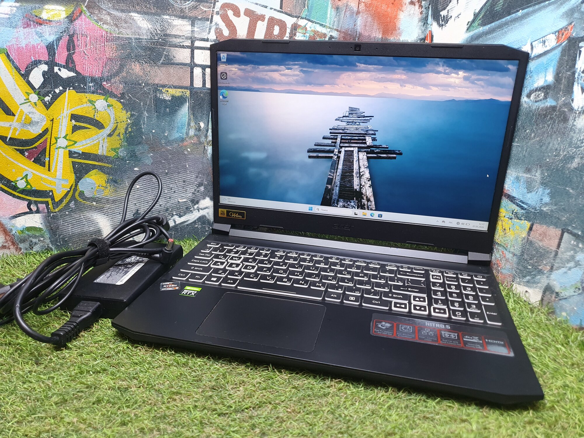 игровой Acer Ryzen 5/24Gb/RTX 3060 6Gb/FHD/144Hz/Nitro AN515-45