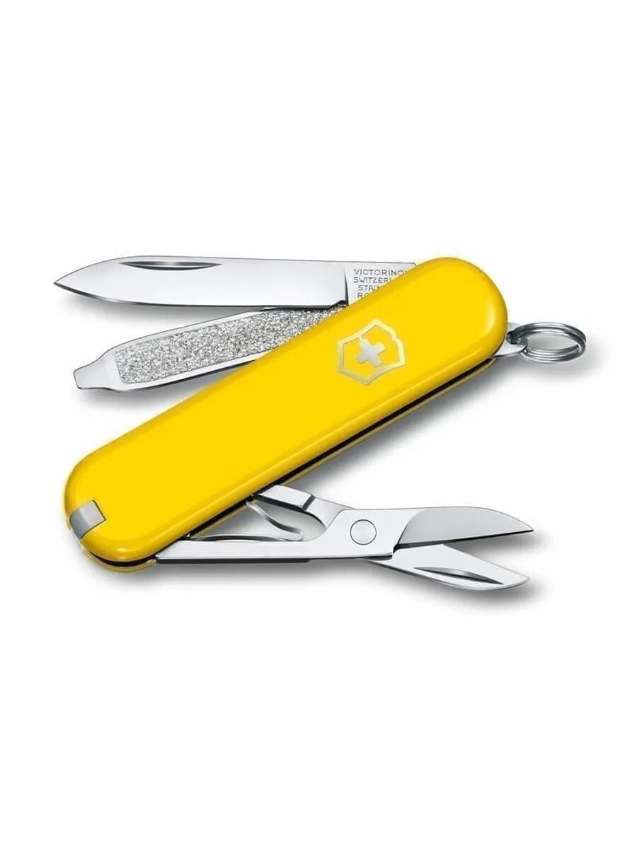 Нож-брелок Victorinox Classic 58 мм желтый