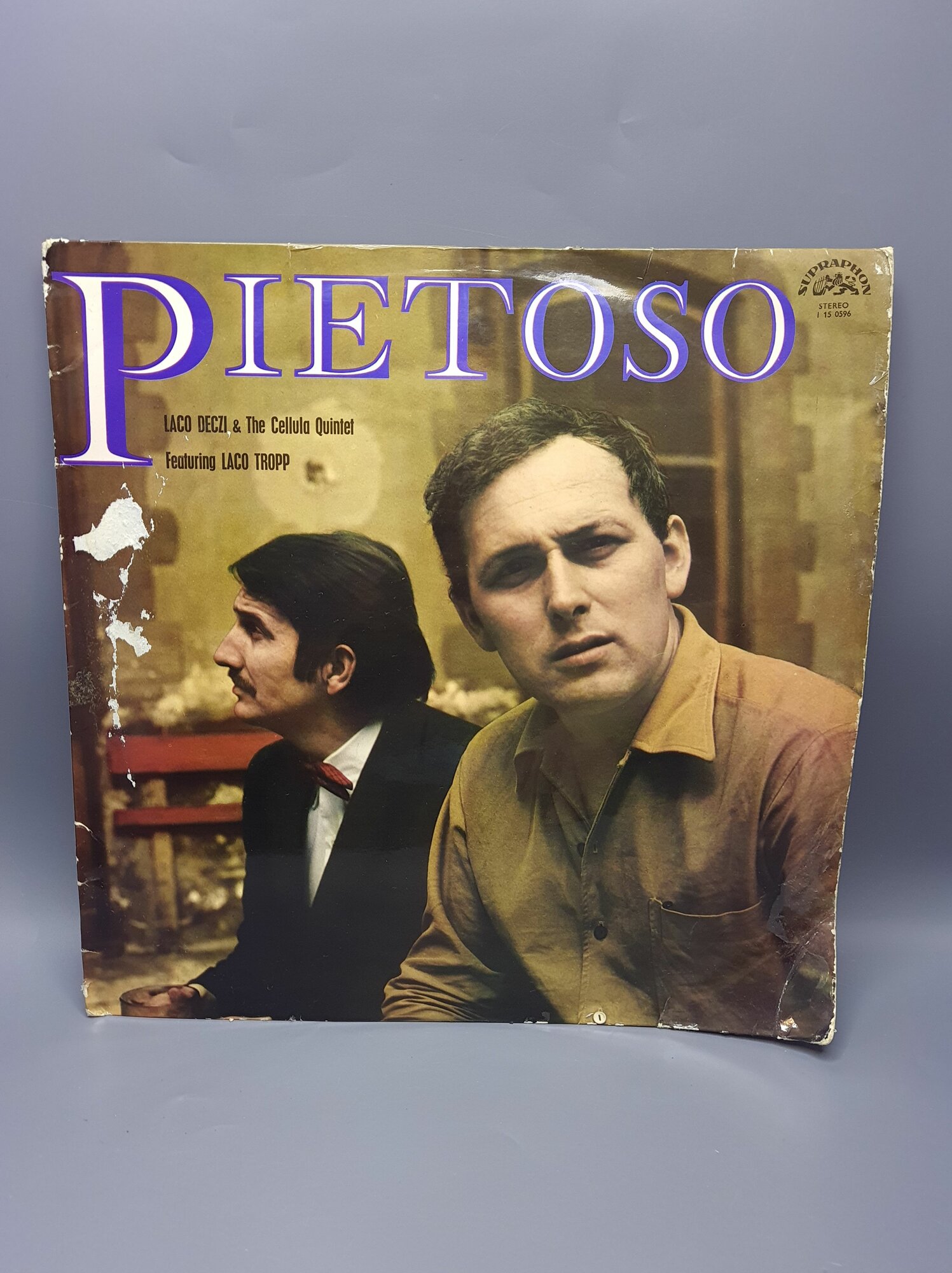 Винтажная виниловая пластинка Laco Deczi and The Cellula Quintet Featuring Laco Tropp Pietoso , LP, vg +. Чехословакия, 1972 г.
