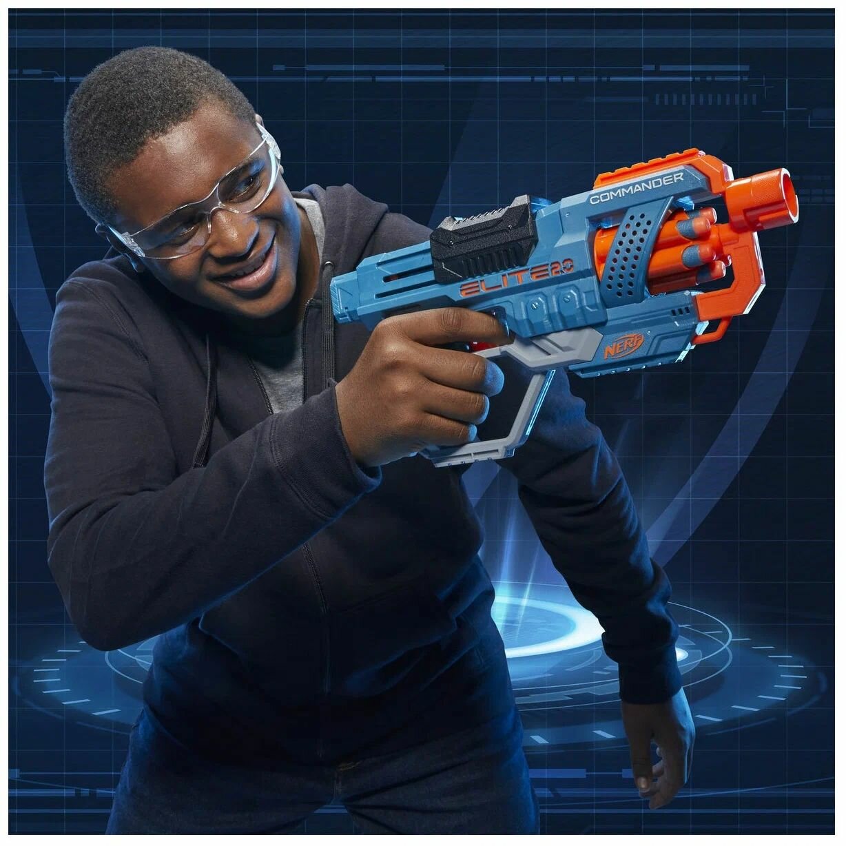Бластер Hasbro NERF ELITE 2.0. Коммандер — фото 1