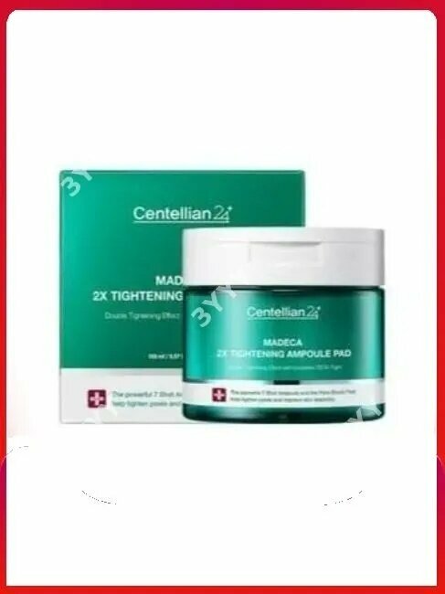 Эксклюзивные подтягивающие пэды Centellian24 Madeca double tightening ampoule pad, 60 шт, для повышения упругости и эластичности кожи, устранения ощущения стянутости и шелушения