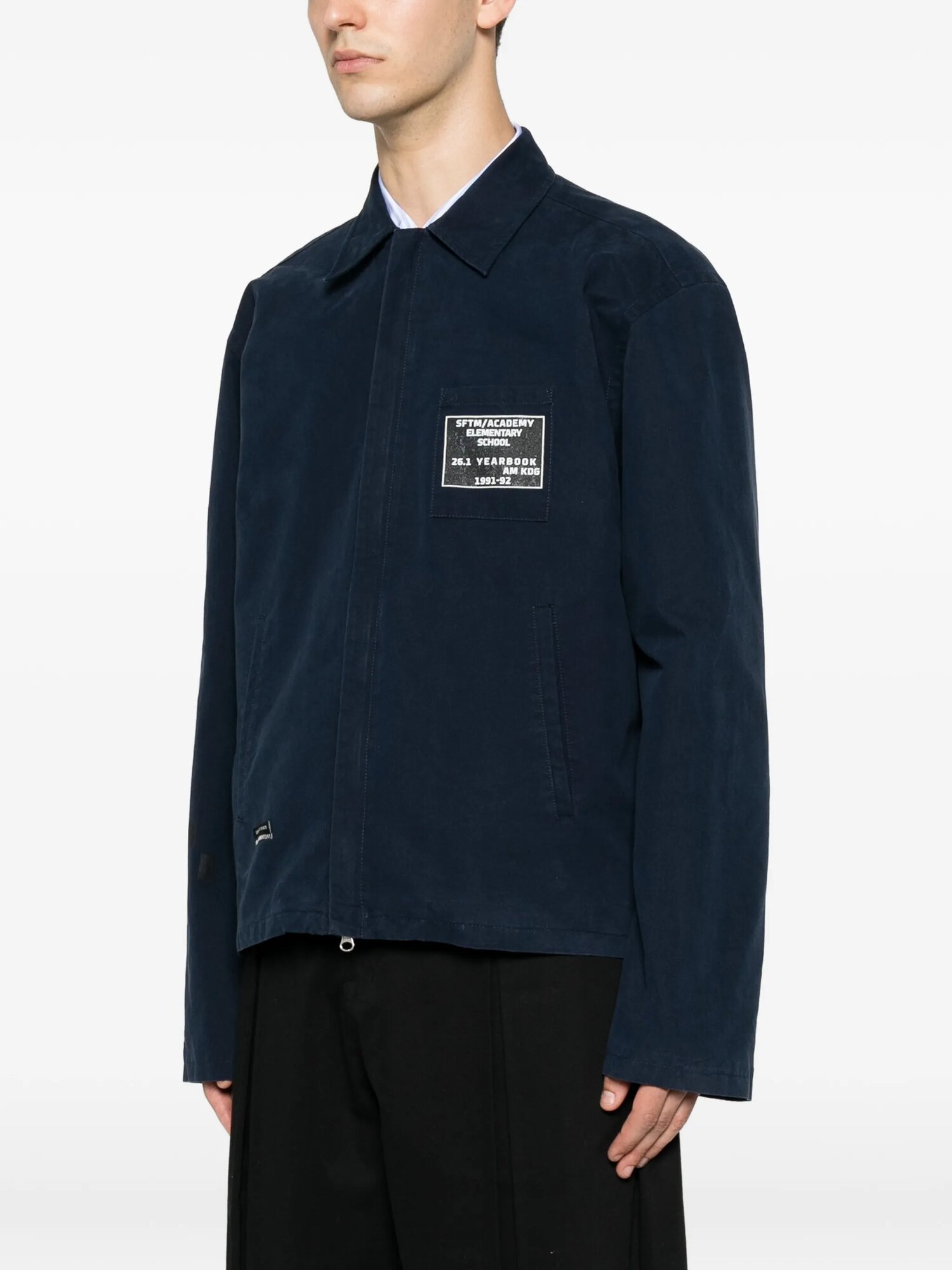 Куртка Song For The Mute Logo-patch zip-up jacket, размер 48, blue — фото 1