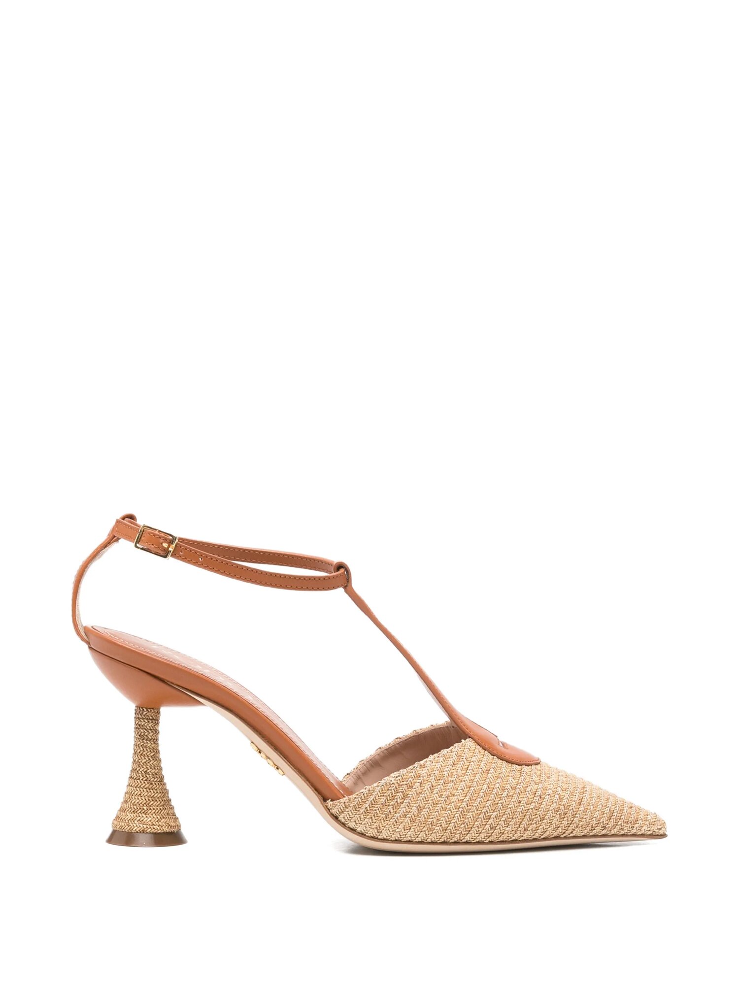 Туфли Straw-panelled T-bar pumps 