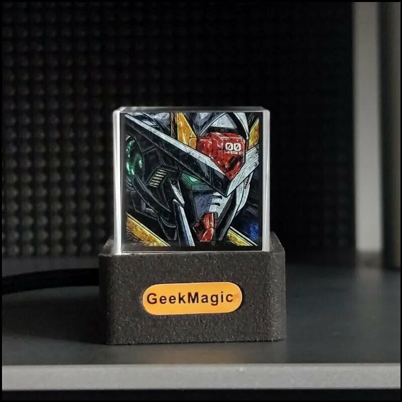 Инновационный подарок GeekMagic Mini WiFi Crystal Cube, голографические часы с функцией метеостанции, креативный бестселлер с альбомом GIF, обратным отсчетом и прогнозом погоды