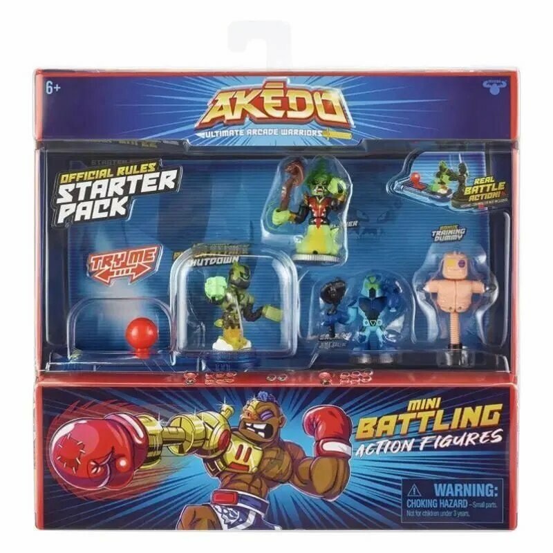 Акедо Стартовый игровой набор Легендарный панч Akedo с 3 экшен-фигурками / игрушка8-11