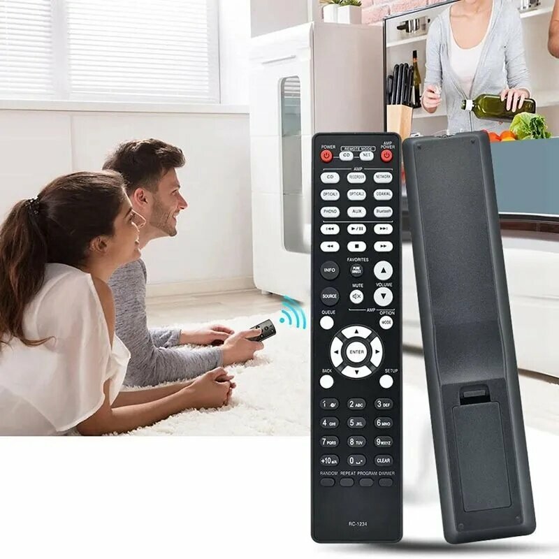 (P A E Q) RC-1234 CD Remote Control совместим с -600NE Замена пульта дистанционного управления усилителя мощности DCD-600NE