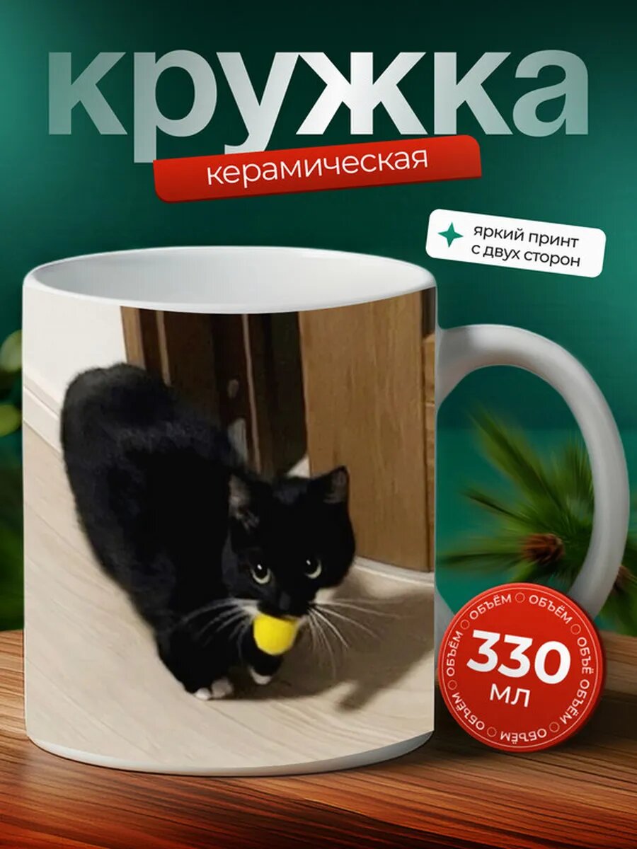 Кружка Золотистый бомбей кот 25,