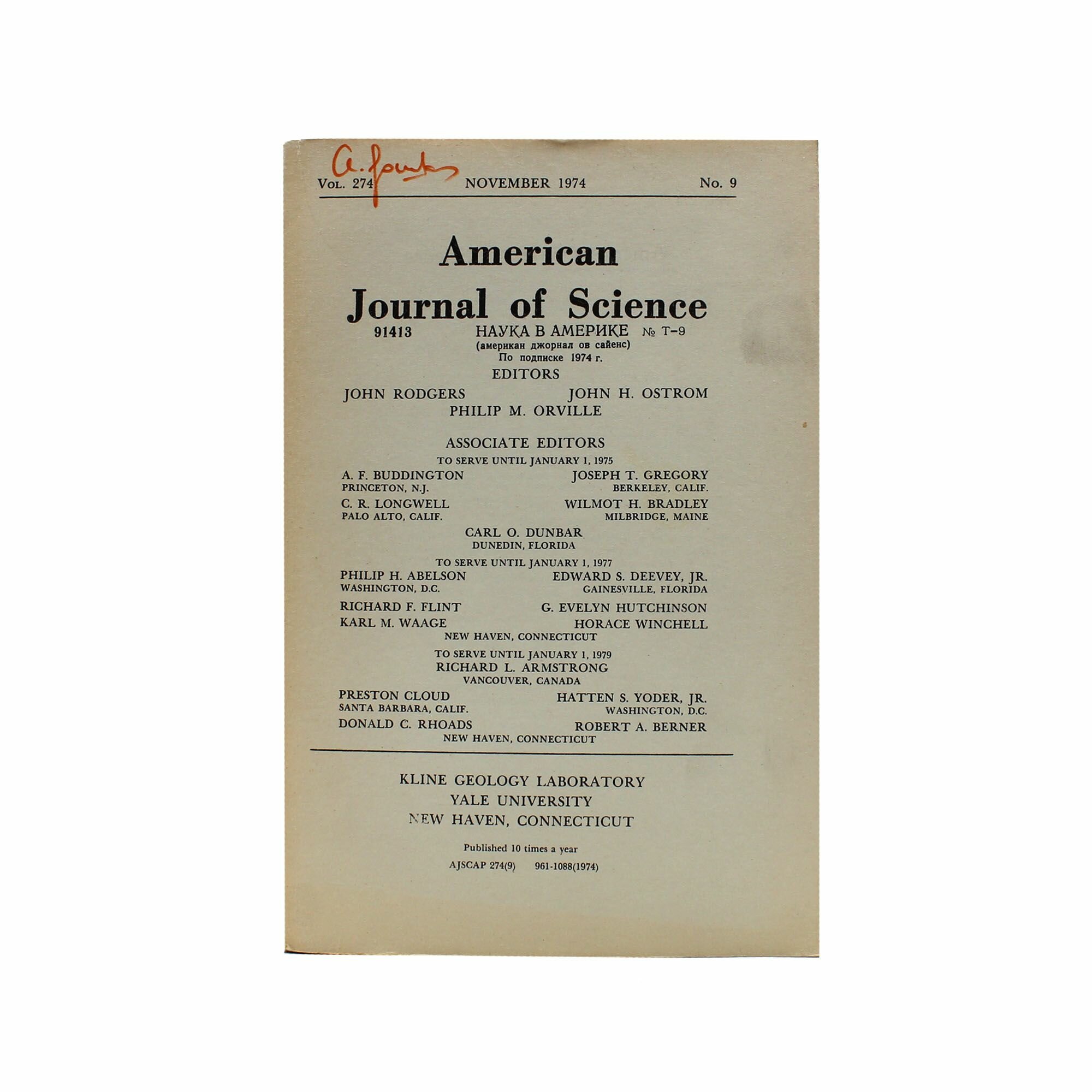 American Journal of Science. №9