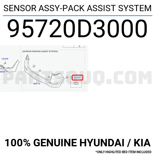 Датчик парковки / SENSOR ASSY-PACK ASSIST SYSTEM