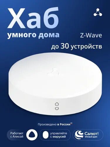 Хаб для умного дома Eltex SH-10-WZ Z-Wave с Алисой, Марусей, Салют