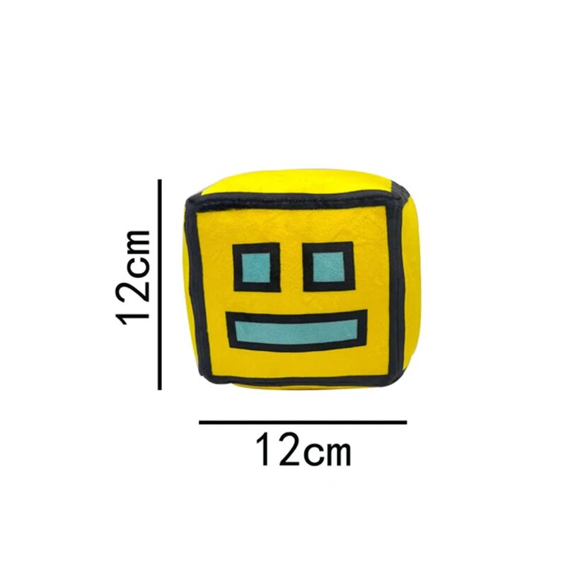 Плюшевая игрушка Geometry Dash 12 см Желтый, yellow
