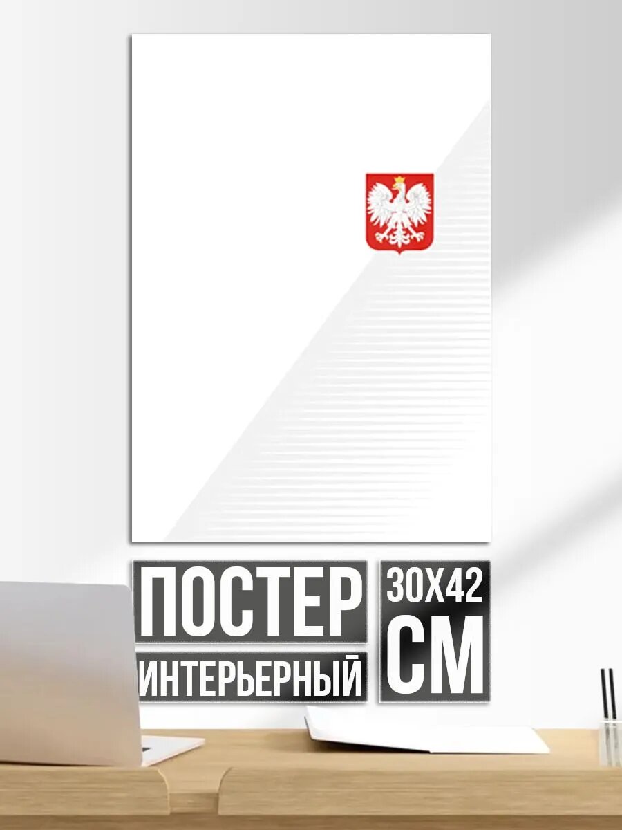 Постер на стену Польша домашняя форма