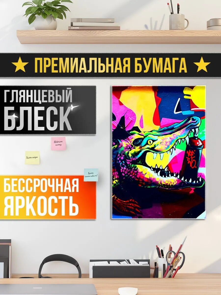 Постер на стену Крокодил — фото 1