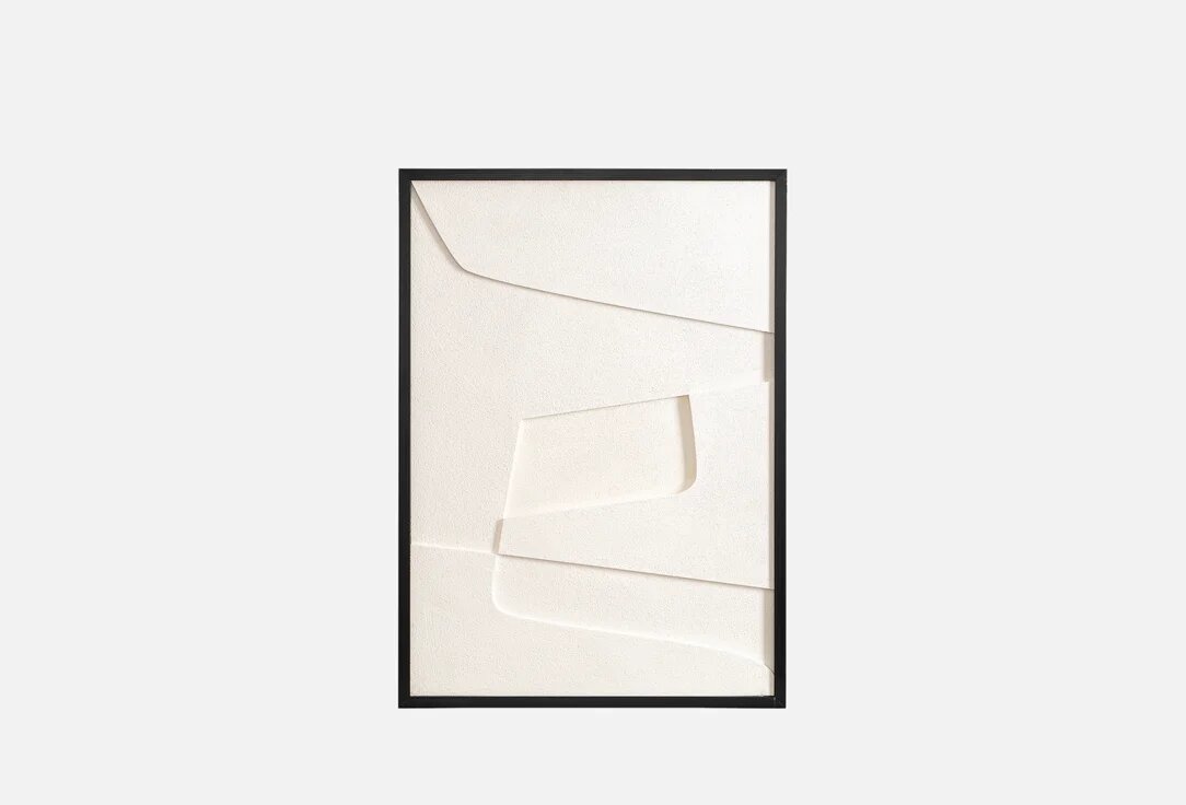 Bergenson Bjorn Minimalism, с черной рамой, 50х70 см Панно декоративное с эффектом 3D 1 шт