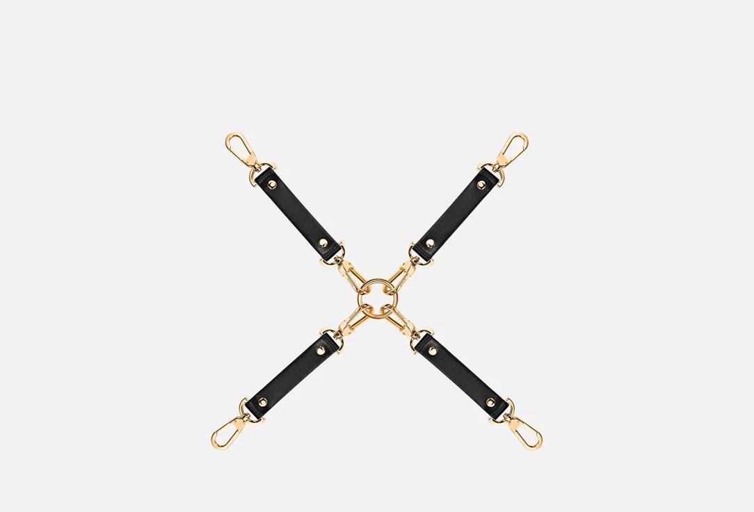 UPKO Leather Hogtie Фиксирующий бондаж с соединительным кольцом 1шт