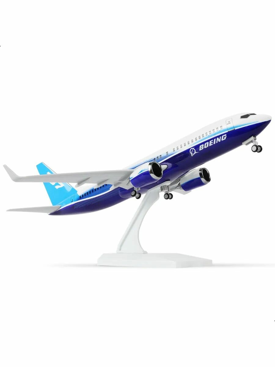 Комплект для сборки самолёта American Southwest 1:240 (длина 30 см). Смоляной Boeing 737 с подставкой авиационный подарок и декоративная модель для взрослых.