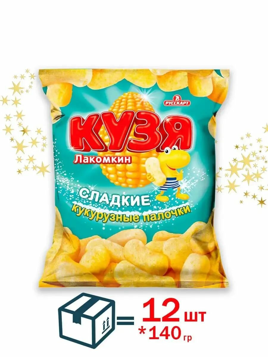 Кукурузные палочки Кузя Лакомкин 140гр