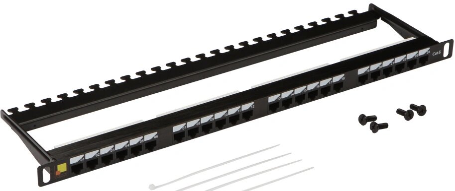 Патч-панель Lanmaster LAN-PPC24U6 19 0.5U RJ45 кат.6 UTP