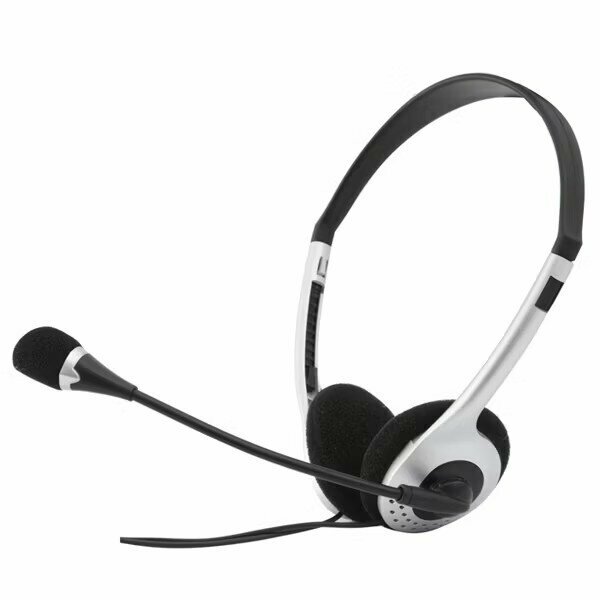 Наушники с микрофоном Sven AP-010MV черный/серебристый 2м накладные оголовье (SV-0410010MV)