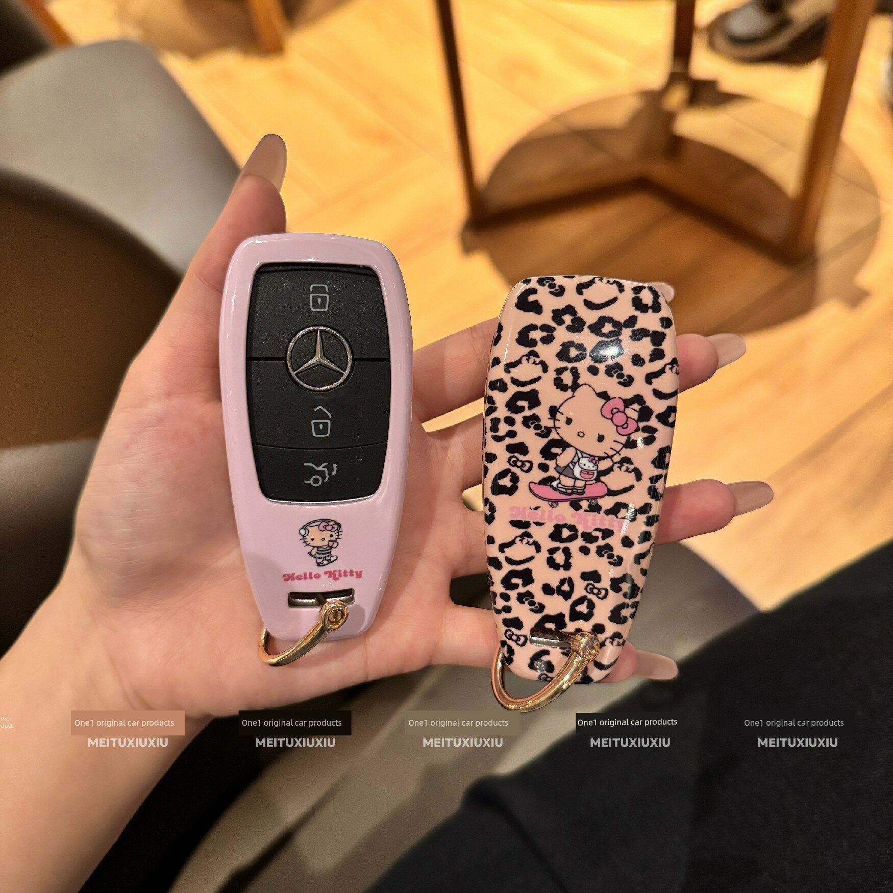 Ключевой чехол для Mercedes-Benz B-класс черный Китти одиночный чехол для E-класса C260 C200 S400