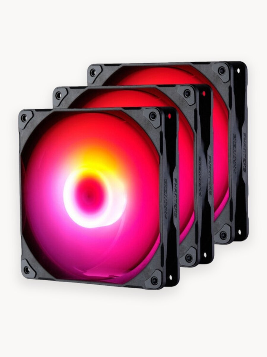Вентиляторы для корпуса Phanteks M25 DRGB Black 140mm 3шт (PH-F140M25_DRGB_PWM_BK01_3P)