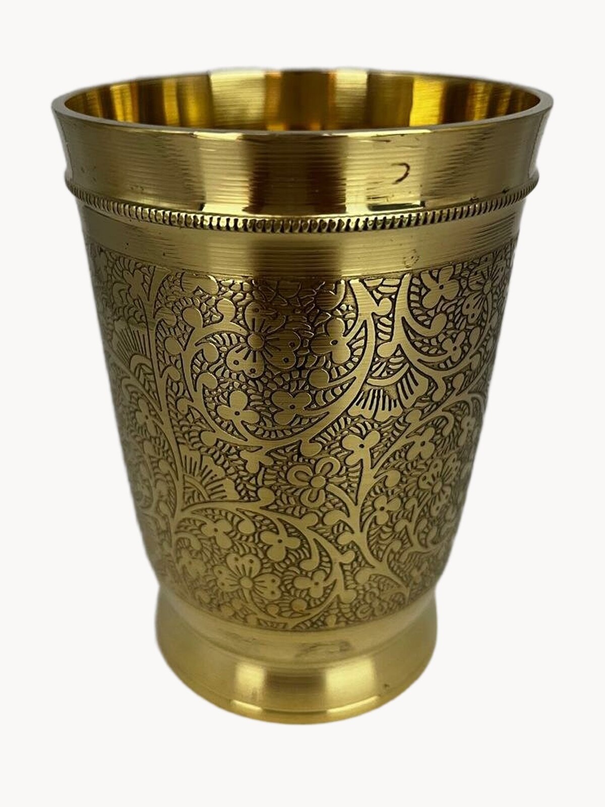 Латунный стакан с узором 250мл Премиум качество (oxan)