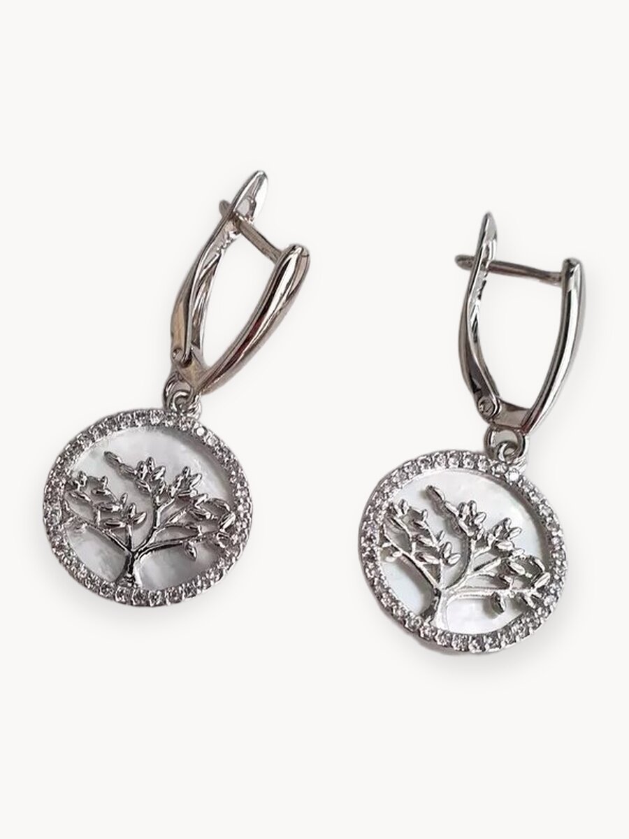 Серьги двусторонние