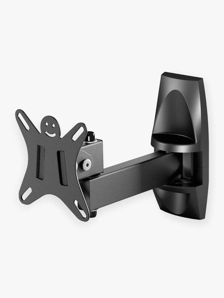 Кронштейн для телевизора 10"-32" HOLDER LCDS-5004 наклонно-поворотный, до 25 кг, черный