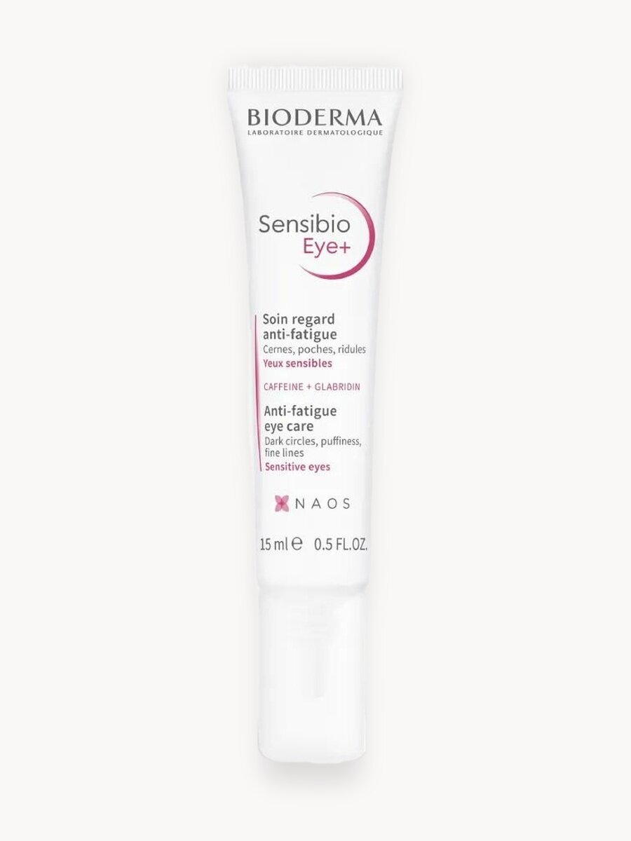 BIODERMA LABORATOIRE DERMATOLOGIQUE Sensibio Eye+ Гель для контура глаз увлажняющий против темных кругов, морщин и отеков, 15 мл