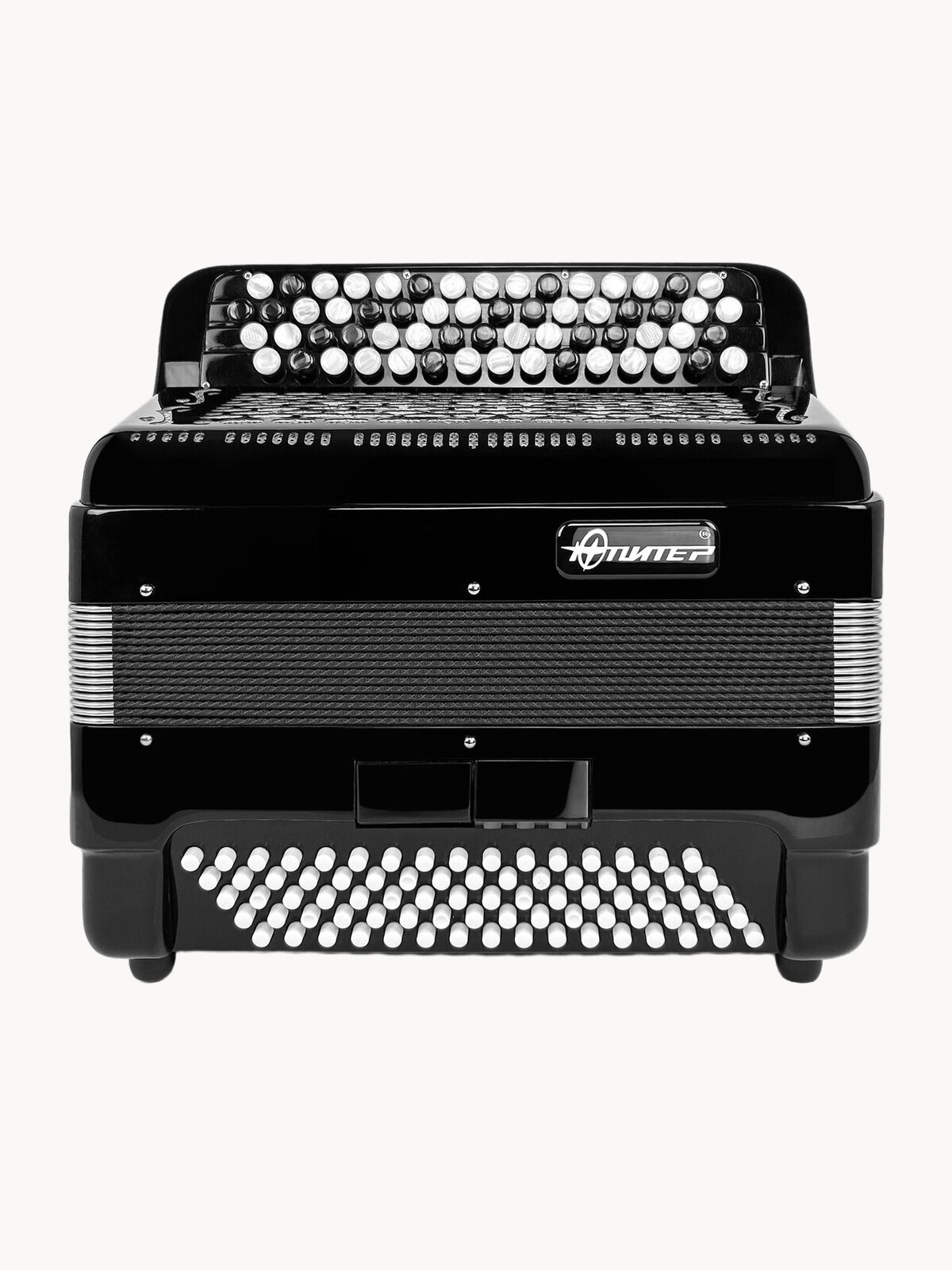 Баян "Юпитер-2Д", 2-х голосный, готово выборный, диапазон 46/61х44/80, 4-х рядный, без регистров