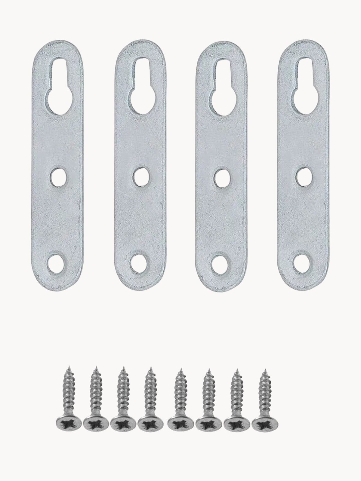 Планка-навес с верхним отверстием под крепление, 64X15 мм, 4 шт