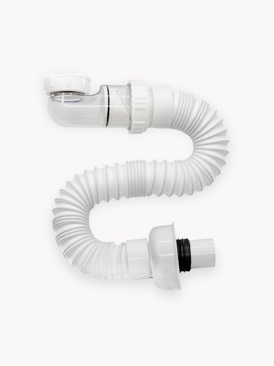 Сифон для раковины плоский с гидрозатвором