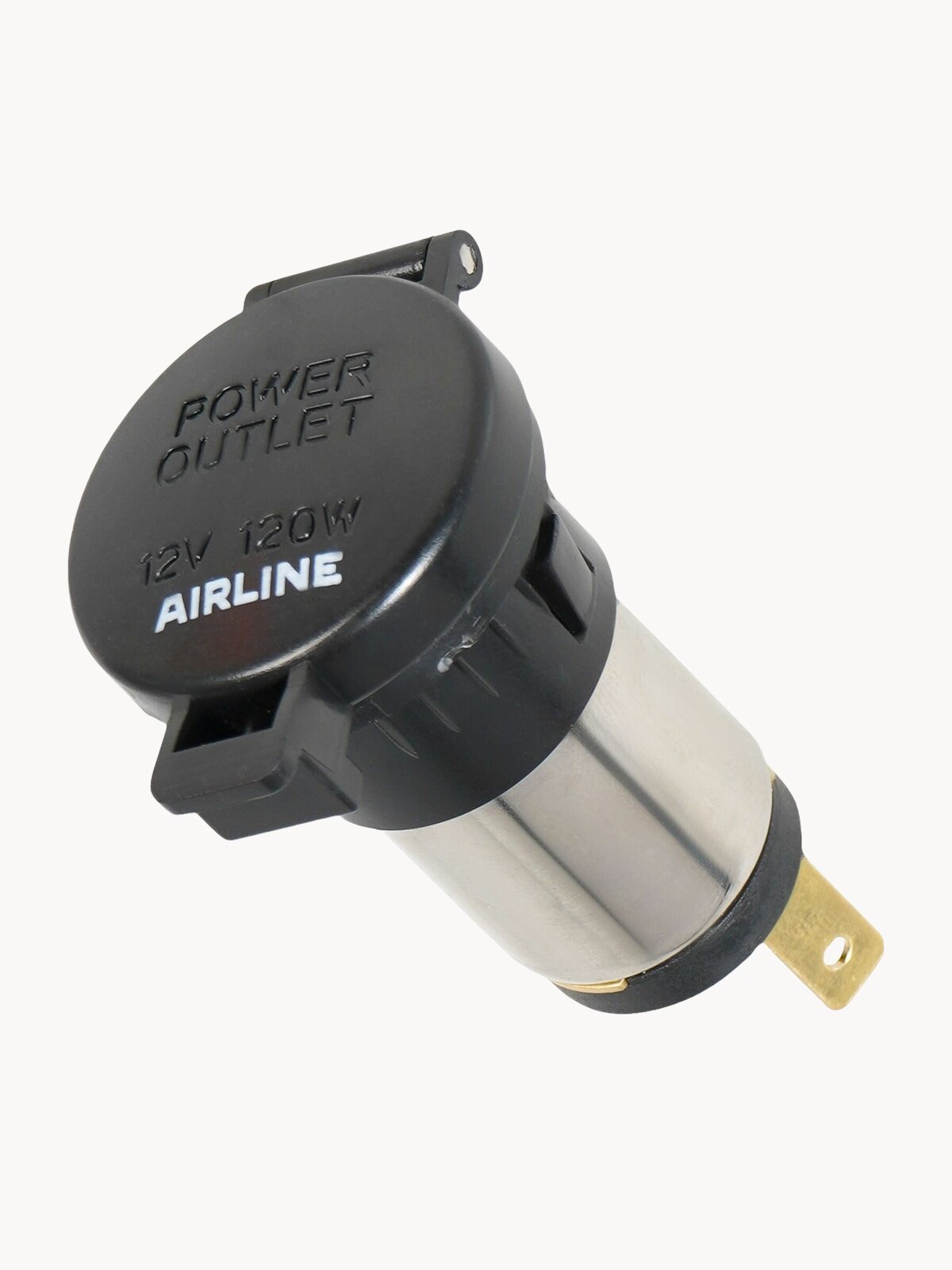 Гнездо прикуривателя Airline ACS12001, дополнительное 120Вт (12В, 10А) металл