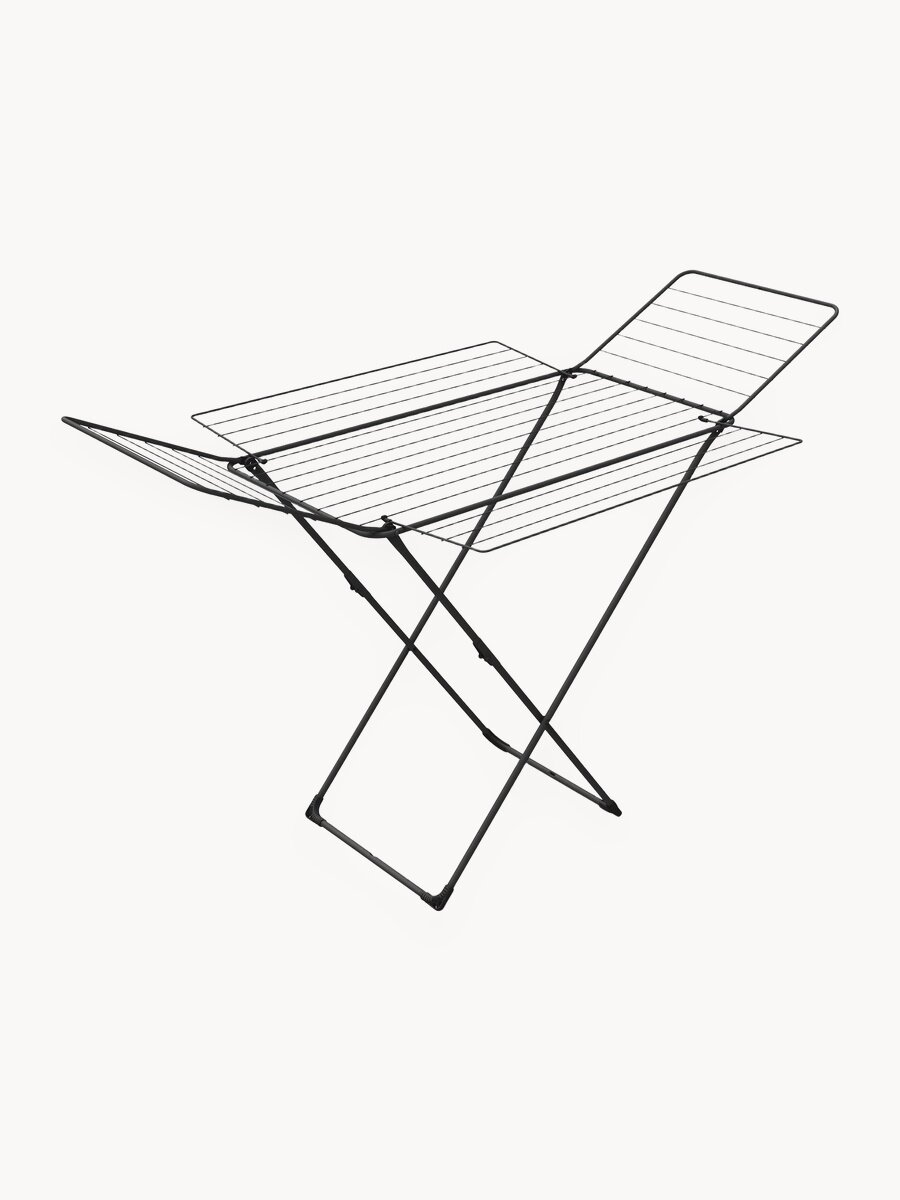 Сушилка для белья напольная НИКА СБ1-УВ2/Ч, черный, сушильное полотно - 25 м, нагрузка - до 15 кг