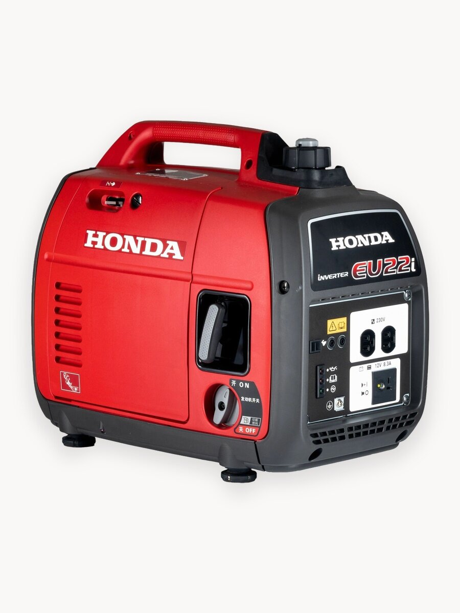 Инверторный генератор бензиновый Honda EU22i (2,2 кВТ + переходник на российскую розетку)