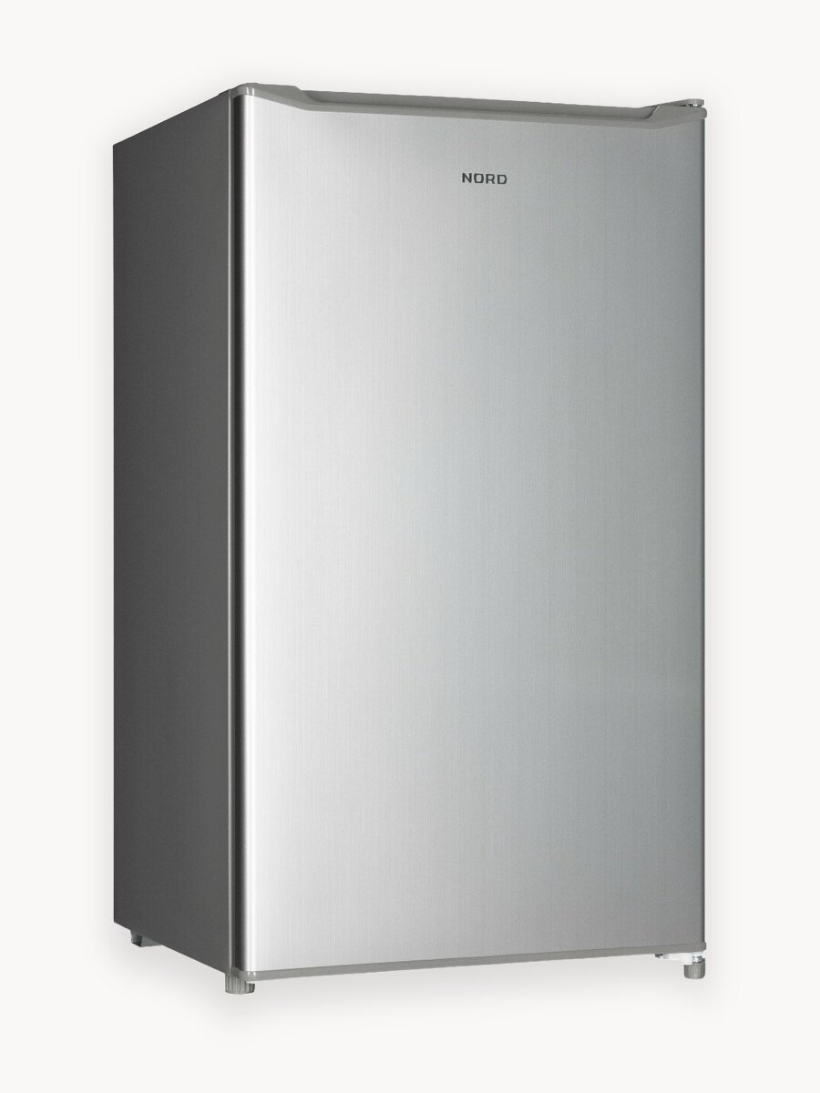 Холодильник NORD NS 90 S однокамерный с НТО, с системой оттаивания Defrost, 92 л, перенавешиваемая дверь, серебристый