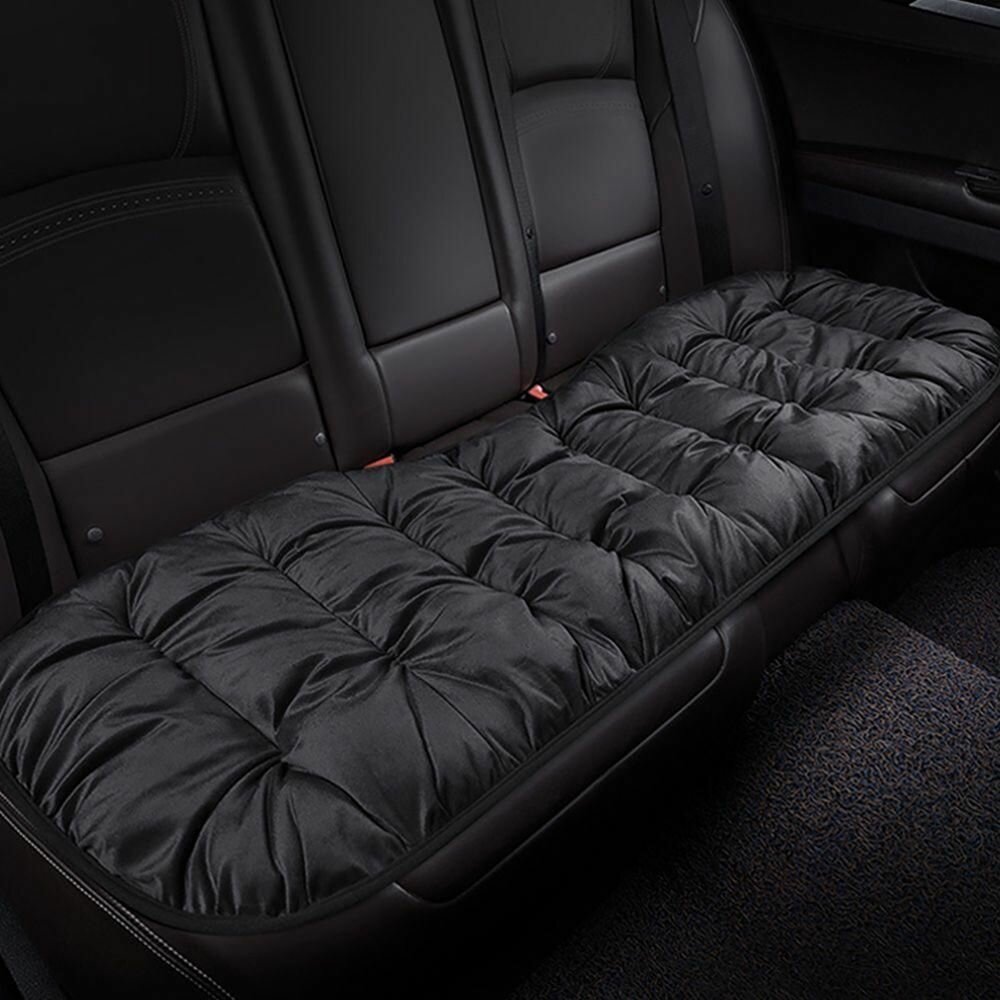 Зимняя утолщенная и теплая короткая плюшевая удобная подушка для автокресла без спинки