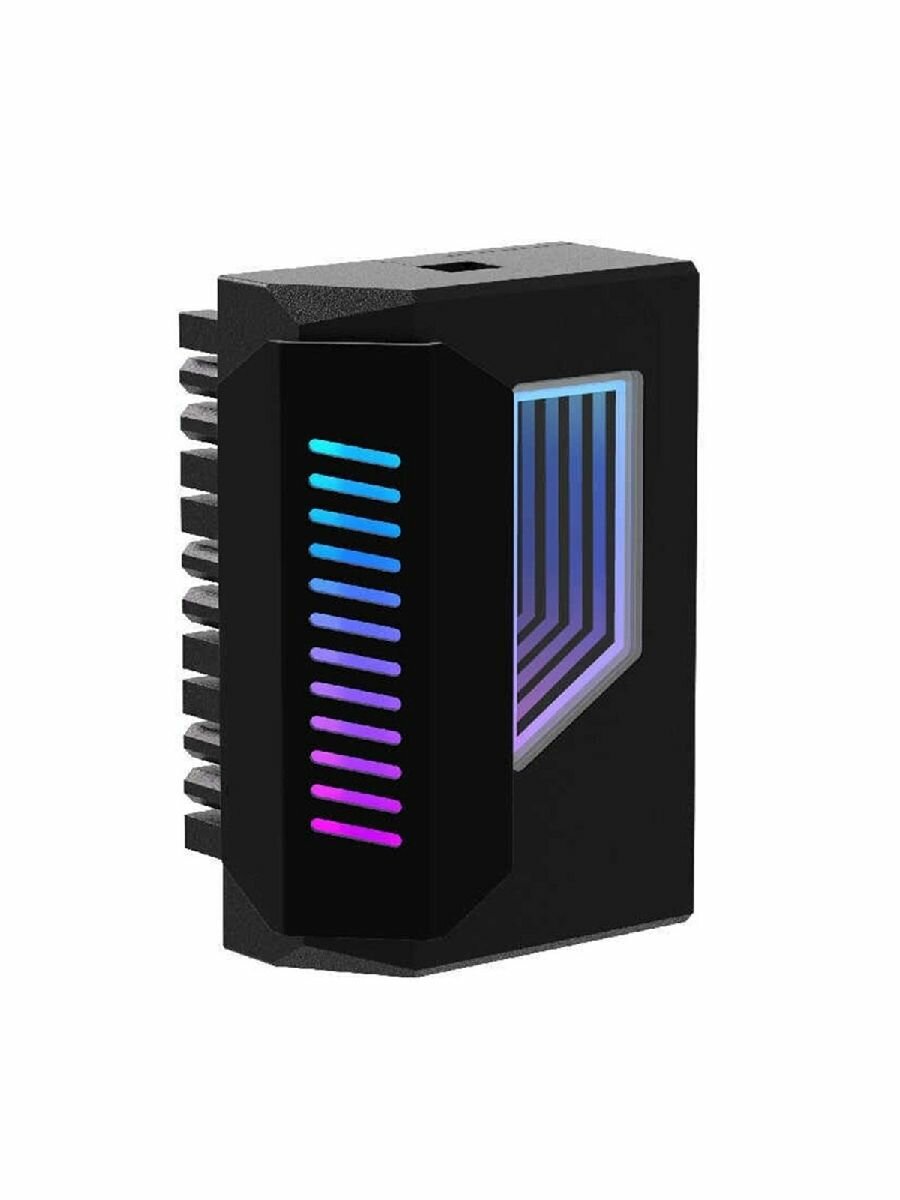 Адаптер ATX 24Pin 180 градусов ARGB 5V синхронизация черный