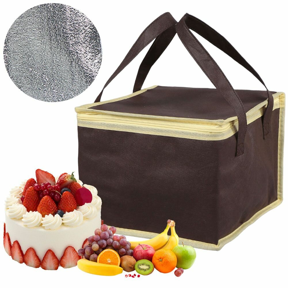 Термо-сумка для пищевых продуктов 260x260x200 мм, с теплоизоляцией и фольгой