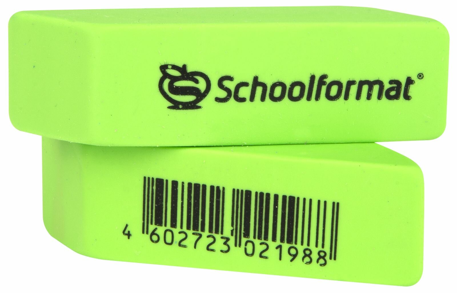 Ластик Schoolformat SPLASH 55х15х12 мм каучук, ассорти, в дисплее 1 шт