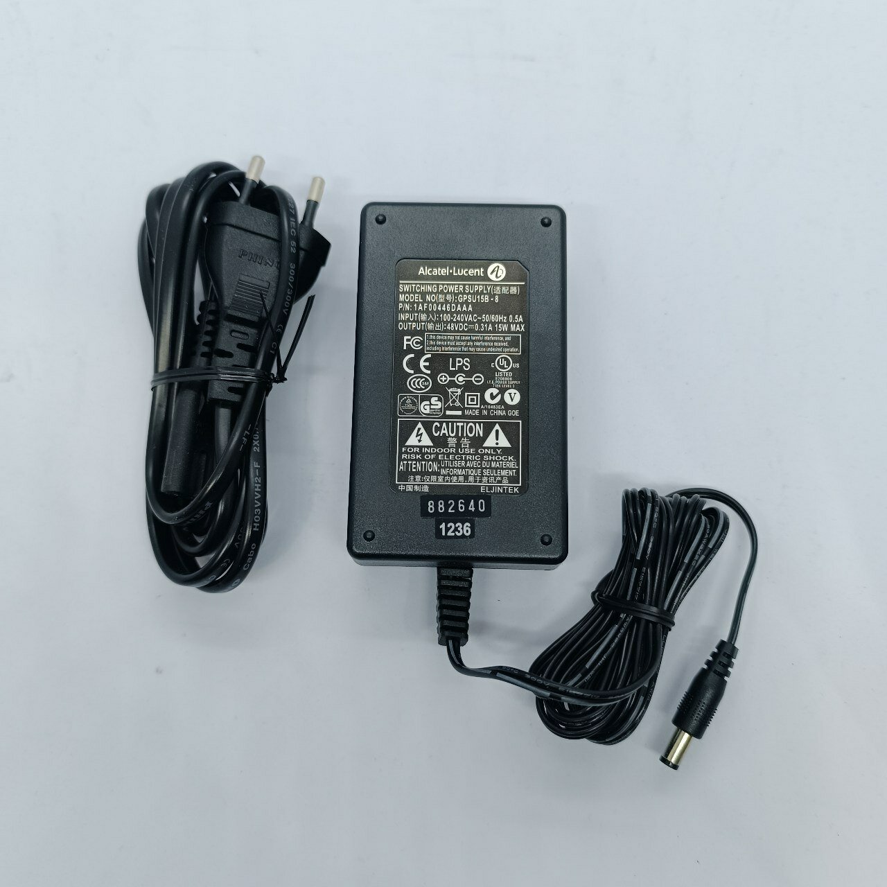 Блок питания для телефона Alcatel-Lucent GPSU15B-8 48V 0.31A 15W